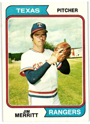 1974 Topps #318 Jim Merritt Texas Rangers | eBay