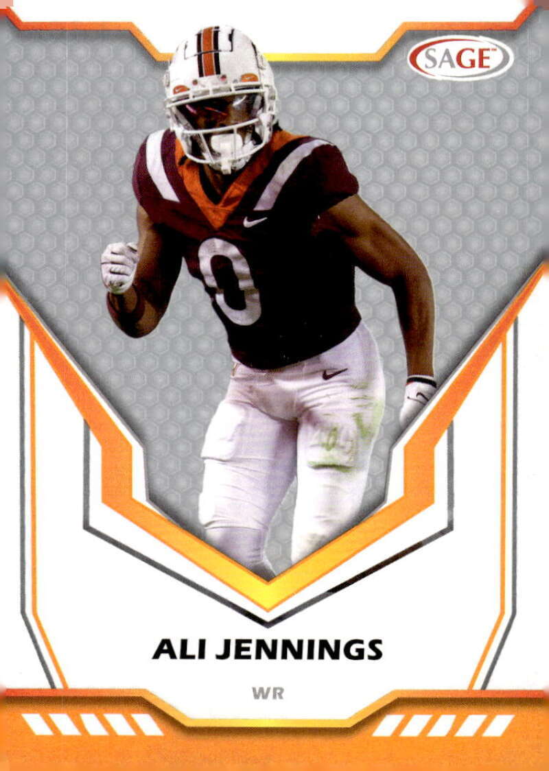 ALI JENNINGS RC 2024 SAGE Hit Low Series Silver #52 ROOKIE NCAA NFL ID ...
