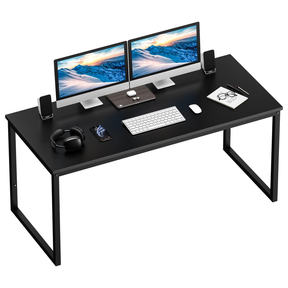 47/55 inch Computer Desk Home Office Desk Wooden Study Writing Table 2 ...