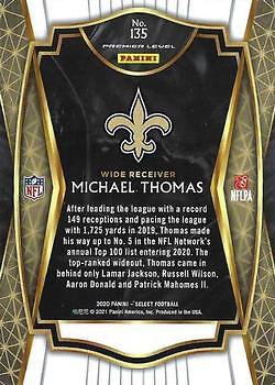 2020 Panini Select Michael Thomas #135 New Orleans Saints | eBay