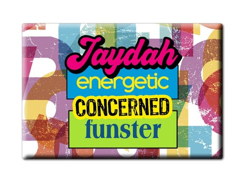 Jaydah Fridge Magnet Name with Adjectives I Love Gift Idea | eBay