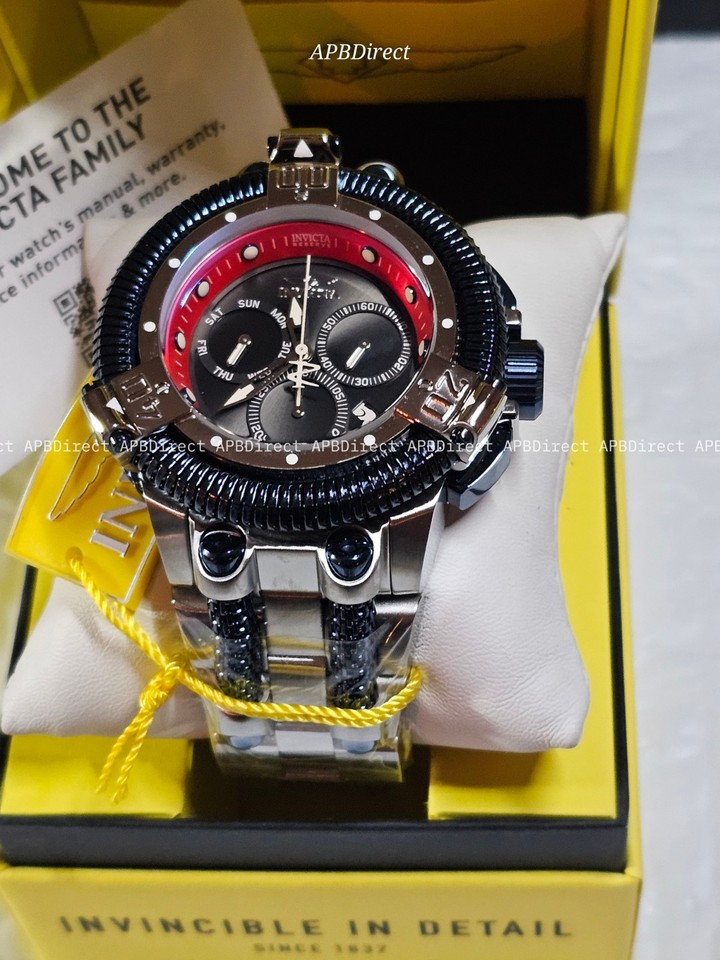 Invicta - King PYTHON - Limited Edition Red Swiss Z60 Chronograph ...