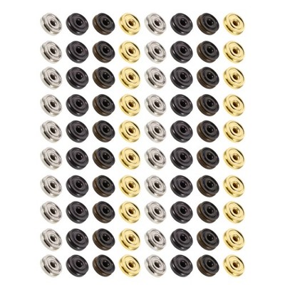 80 Pcs Metal Sew-on Snap Fasteners Buttons Snaps for Fabric Sewing ...
