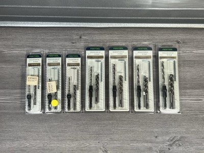 1 Festool Centrotec HSS Spiral Drill Bit Set - 3mm 3.5mm 4mm 5mm 5.5mm ...