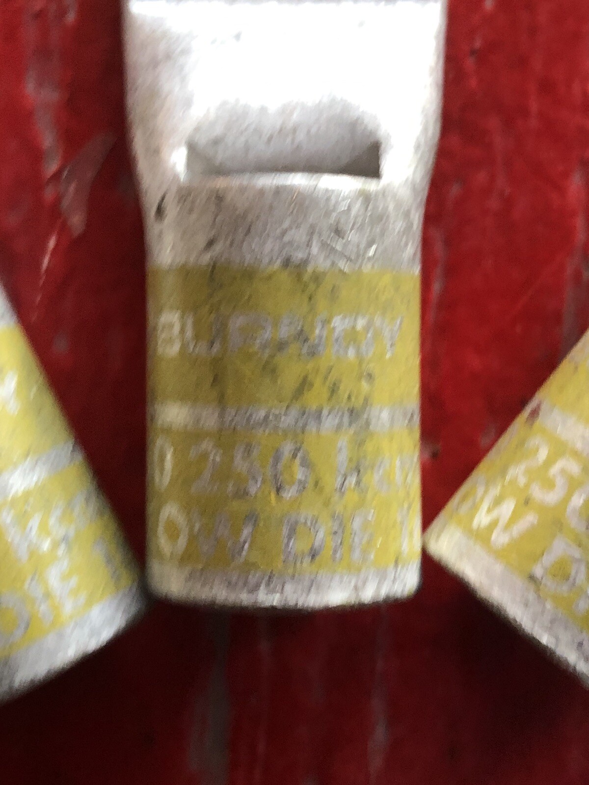 Burndy N250 Lugs Single Hole Yellow Die 16 YA29 Lot Of (5) | eBay