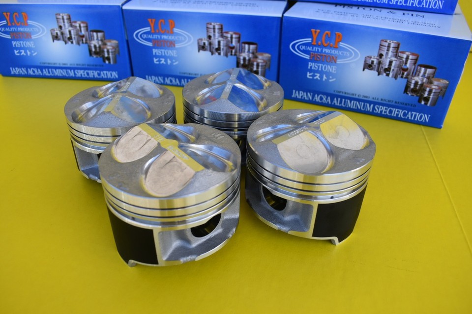 YCP Honda Civic Type R CTR High Compression Pistons + NPR Rings 81.5MM ...