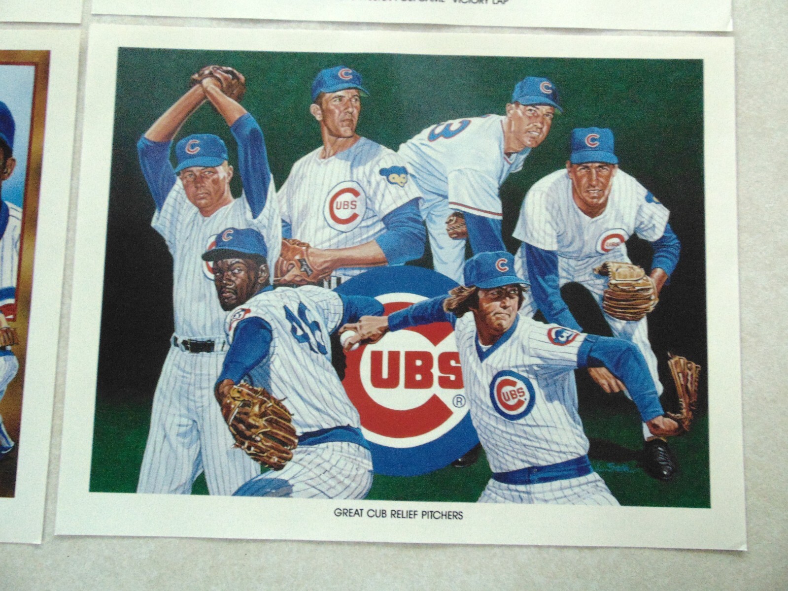 lot of 4 Chicago Cubs 1984 Unocal 76 Paper Poster Prints MBC45 Ernie ...