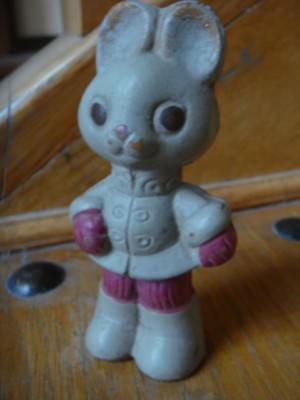 1950s Soviet Russian STALIN ERA Vintage Russian RUBBER TOY RABBIT | eBay