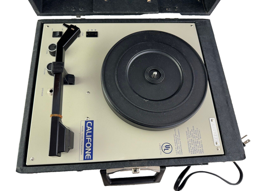 Califone 1010AV Portable 4 Speed Phonograph Classroom Record Player ...