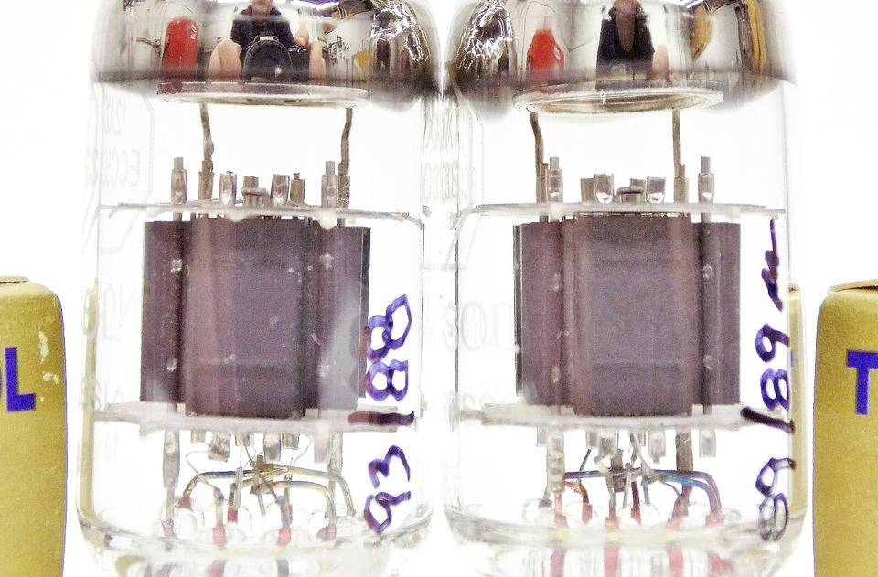 Mint Matched Pair of Low-Hour Tung Sol 12AX7/ECC803S Gold Pin Vacuum ...