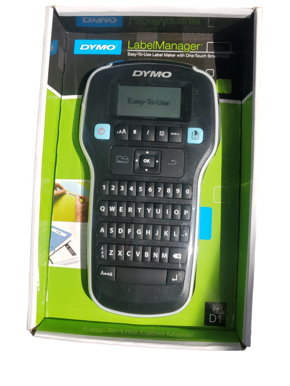 Dymo Label Manager 160 Easy To Use Label Maker 22.7Pt, 5 Font Sizes ...
