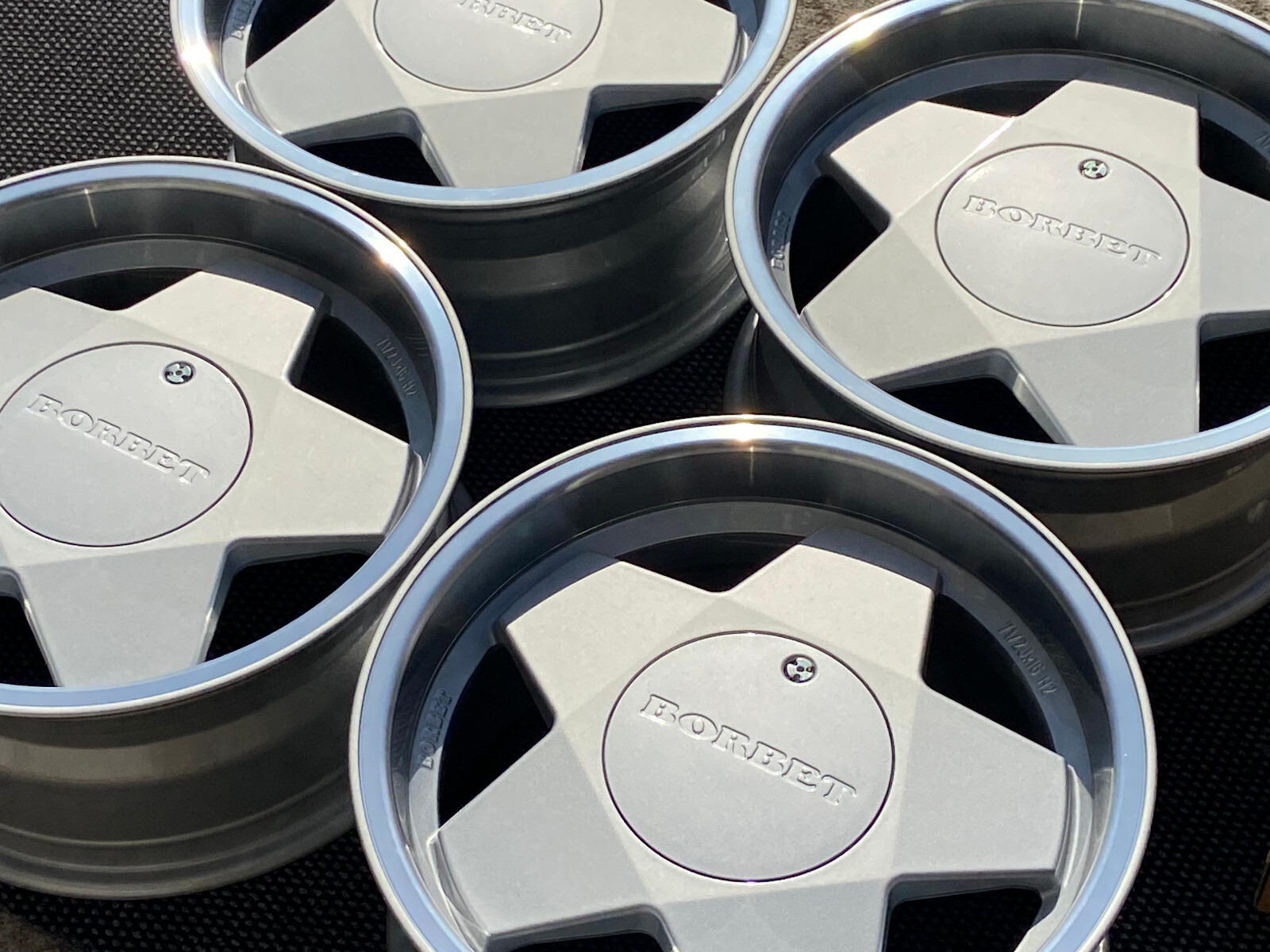 7.5j + 9.0j Neu BORBET A 16 Zoll Retro Felgen 4x100 VW Golf 1 2 3 BMW ...