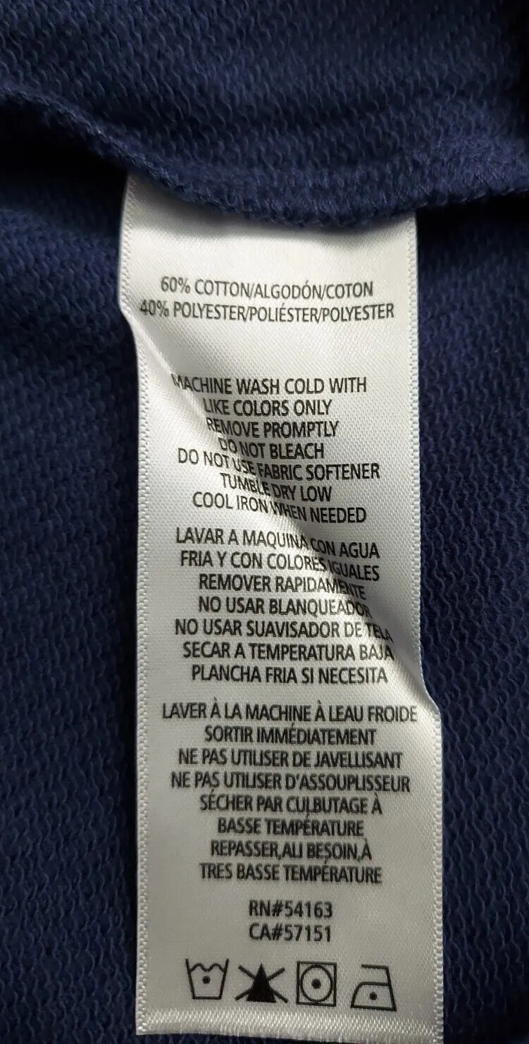 Tommy Hilfiger Womens Bottoms Drawstring Athletic Fleece Blue Shorts Sz ...