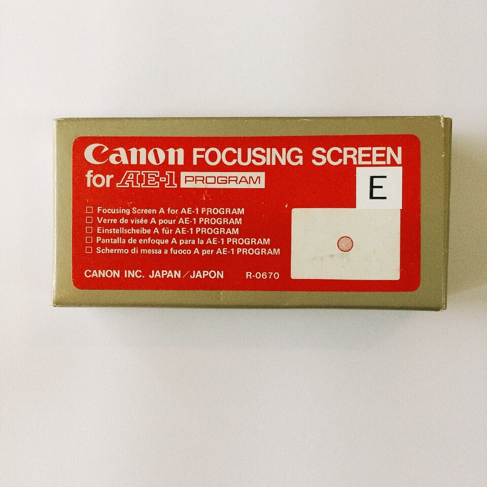 Canon Focusing Screen for AE-1 Program New Split Micro type E+ English ...