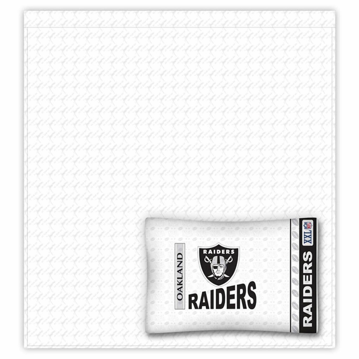 NFL Oakland Raiders Twin 3 Piece Comforter Bedding Team Logo Bed in Bag ...