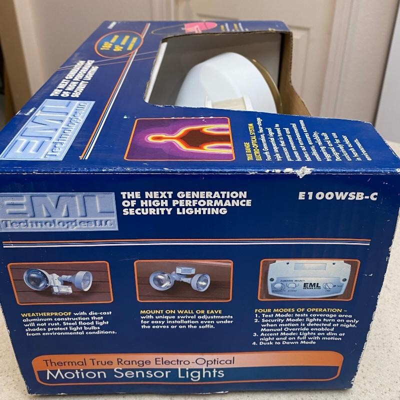 EML Technologies LLC Thermal True Range Electro-optical Motion Sensor ...