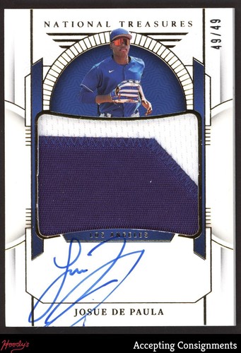 2024 National Treasure Signature Gold Josue De Paula 49/49 ROOKIE PATCH ...