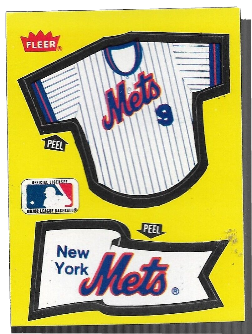 1985 Fleer Stickers New York Mets Insert Jersey Pennant Contest | eBay