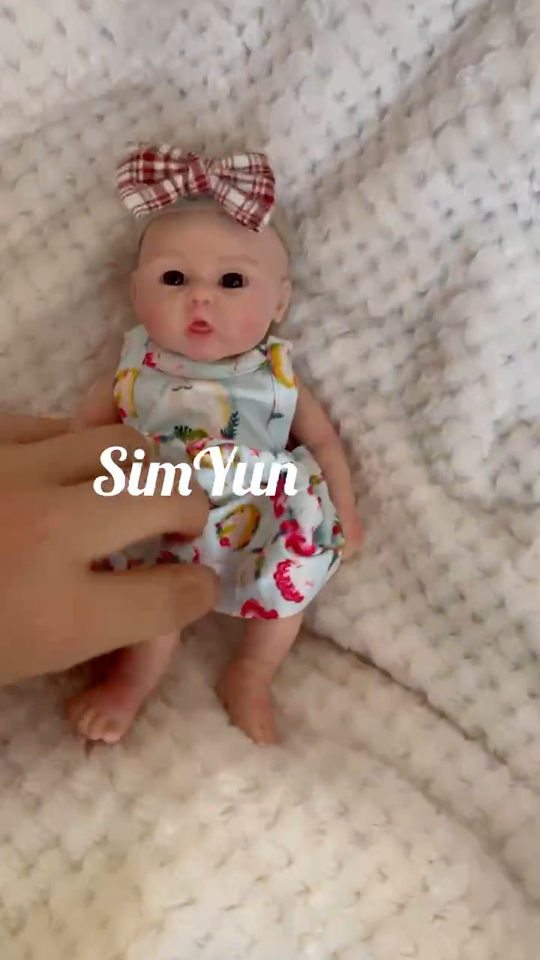 8inch Mini Reborn Dolls, Reborn Silicone Full Body Baby Girl Doll | eBay