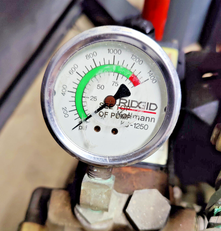 Ridgid Kollmann KJ-1250 Water Jetter - (NEEDS NEW $150 MOTOR Dayton ...