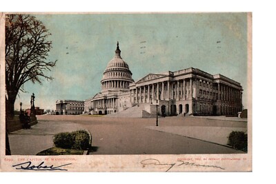 Postcard The Capital at Washington with DC 1905 Postmark Detroit ...