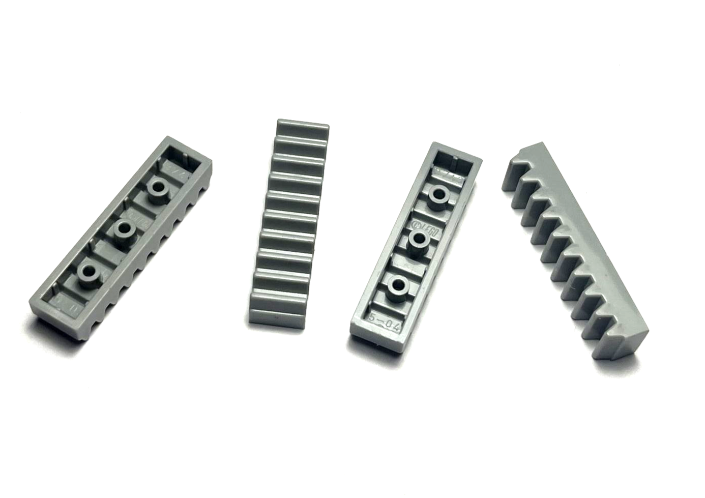 Lego 4x Technic Gear Rack 1 x4 - Light Bluish Grey 3743 NEW FREE P&P ...