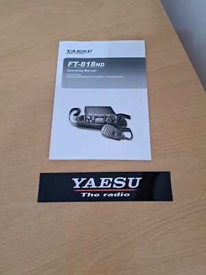Yaesu FT 818 ND Manual and Yaesu Sticker. | eBay