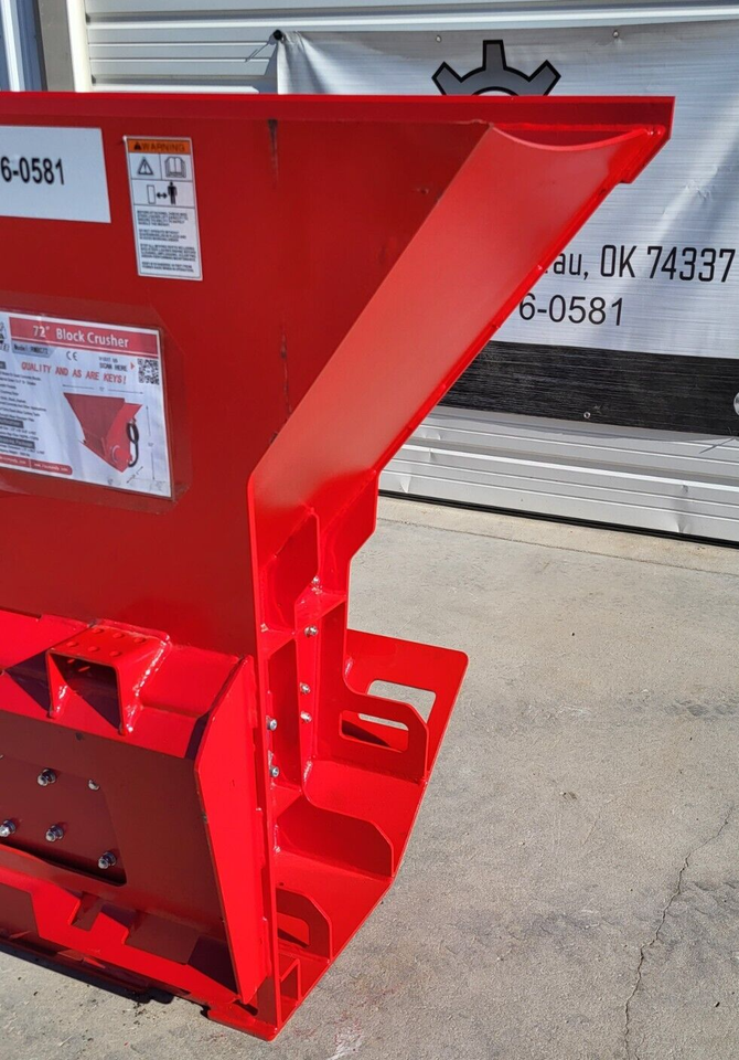 Skid Steer Raytree Block Crusher Loader Hydraulic Attachment | eBay