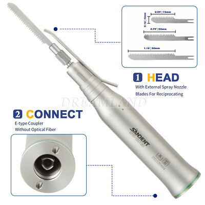 Dental Micro Saw Surgical Handpiece 3.2:1 Reciprocating Bone Cutting ...