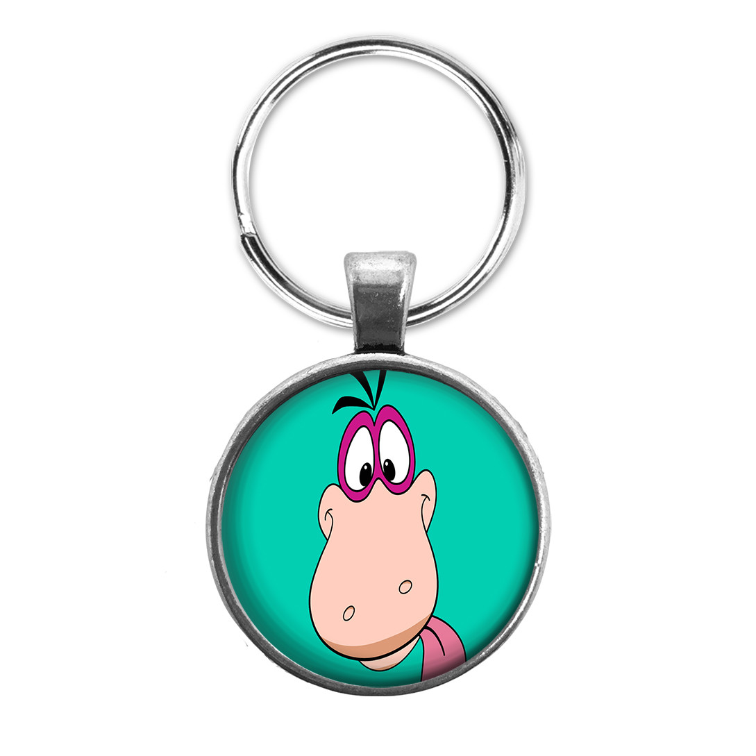 Dino Flintstone Key Ring Necklace Cufflinks Tie Clip Ring Earrings ...