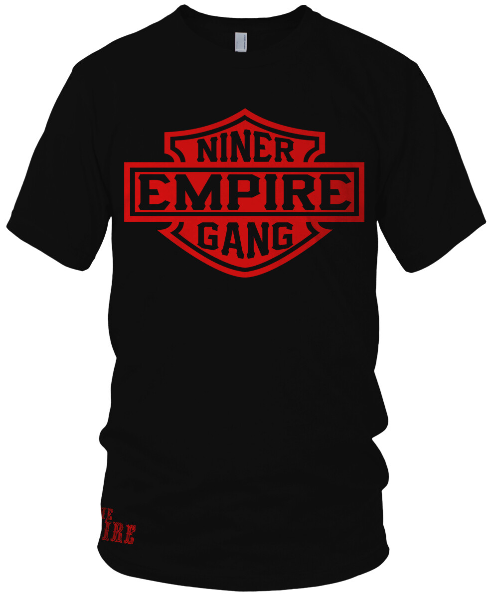 49ers Niner Empire Gang T-Shirt Black & Red (New) San Francisco ...