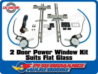 Cal Custom Electric Power Window Kit 2 Door, Flat Glass, CAL-3350 | eBay