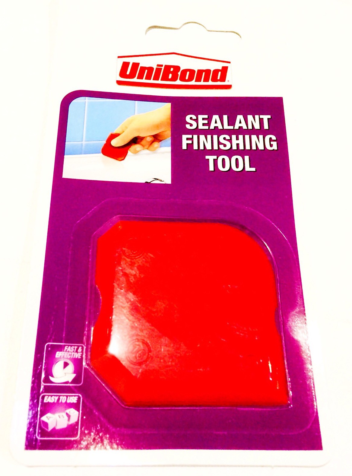 1 X UniBond Sealant Silicone Mastic Finishing Tool Hand Held - RED ...
