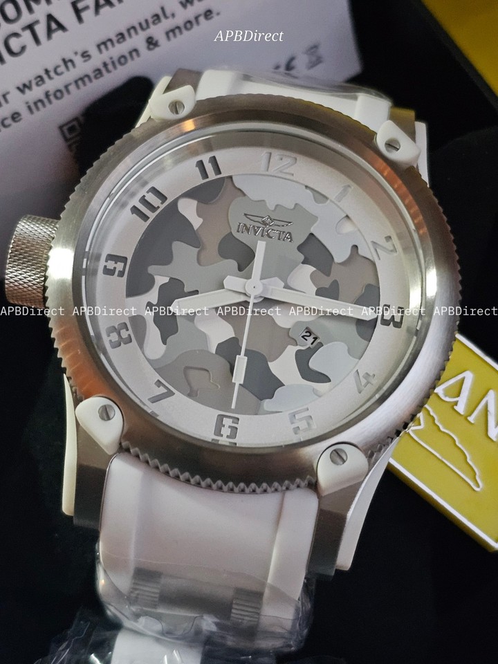 Invicta - ARCTIC WHITE CAMO Edition - Russian Diver - Quartz - mens ...