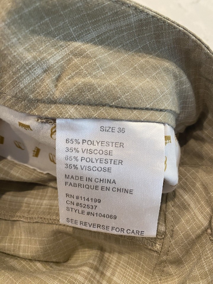 Mens Cleveland Classic Golf Shorts Size 36 Beige Plaid | eBay