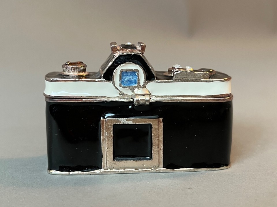 Vtg Miniature Die Cast Enamel Metal Film Camera SLR Paperweight ...