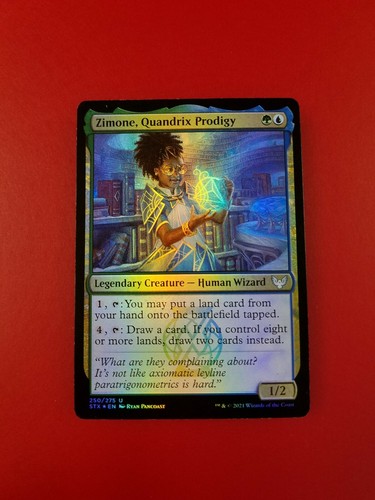 1x Zimone, Quandrix Prodigy | FOIL | Strixhaven School of Mages | MTG ...