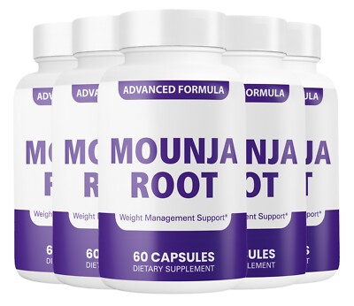 (5 Pack) Mounja Root Capsules – MounjaRoot Pills Advanced Weight Loss ...