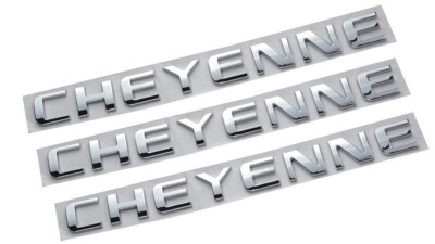 3pcs Cheyenne Emblems Letter Badges Stickers For Silverado Chrome | eBay