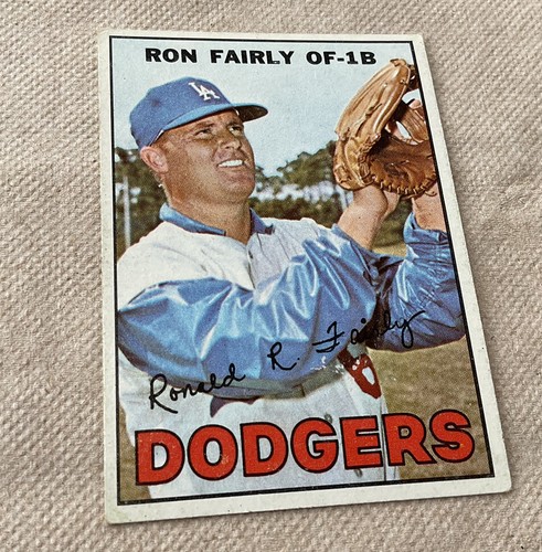 Ron Fairly 1967 Topps Baseball #94 No Creases Dodgers | eBay