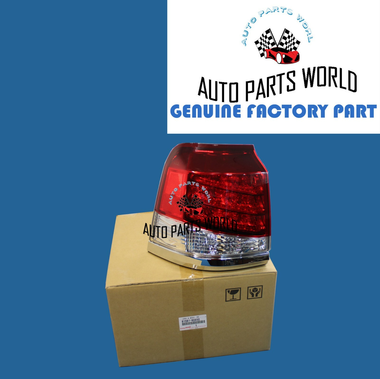 GENUINE OEM LEXUS 13-15 LX570 LEFT REAR COMBINATION LAMP LENS & BODY ...
