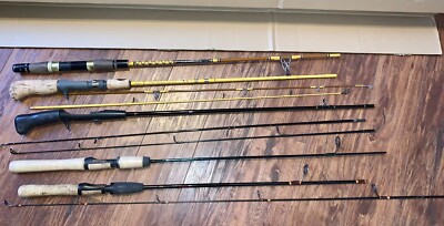LotFishing Rods Ted Williams Tournament Wright Mcgall Eagle Claw Sigma ...