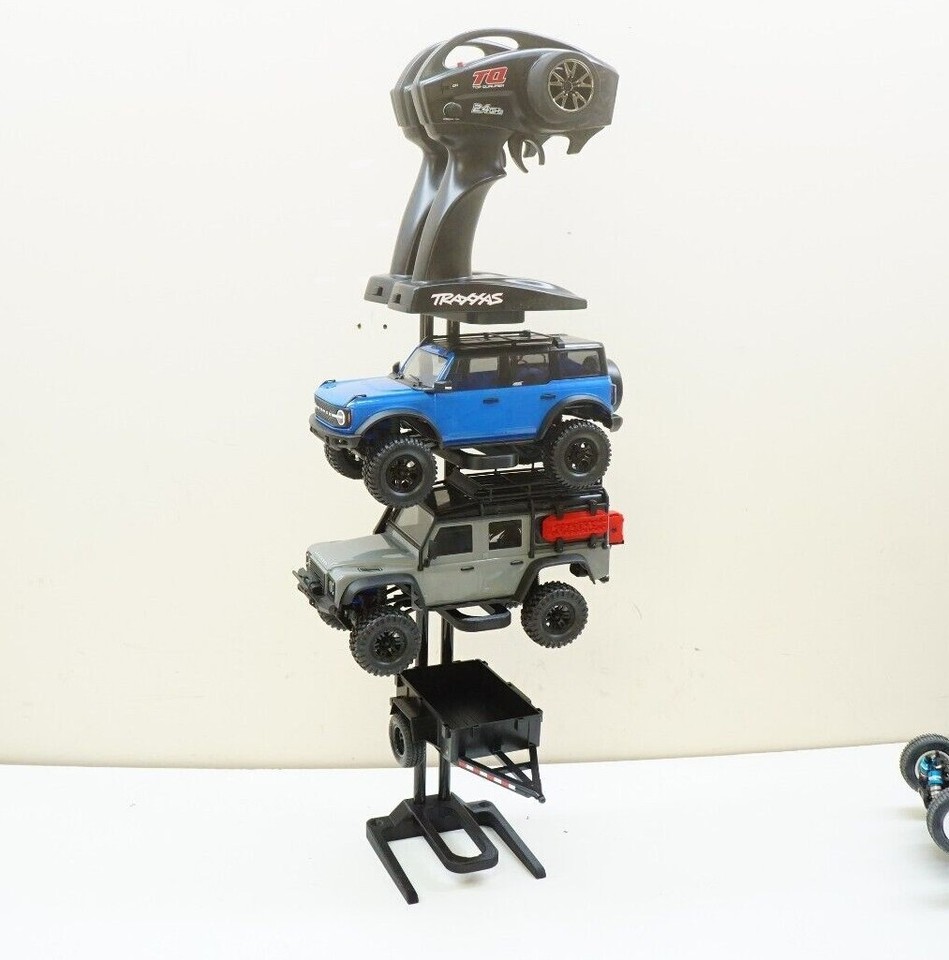 STACKZ 1/18 Scale RC Car Shelf Pit Display Stand Rack for Traxxas TRX ...