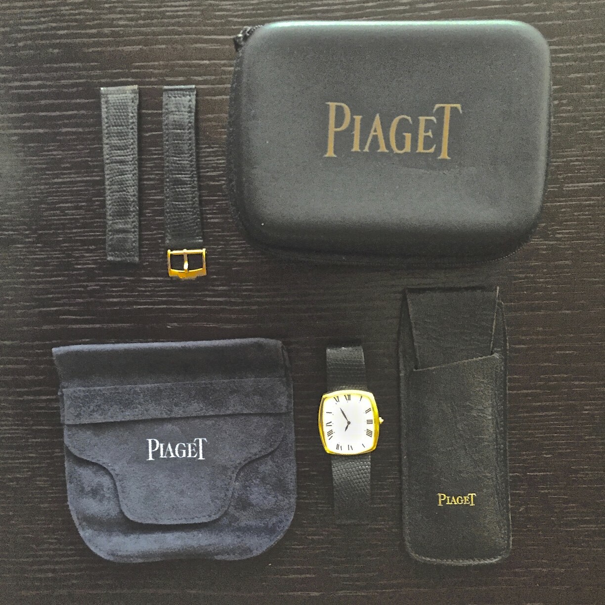 Authentic Vintage Piaget Men's Classic Ultra-Thin Watch 18K Gold Model ...