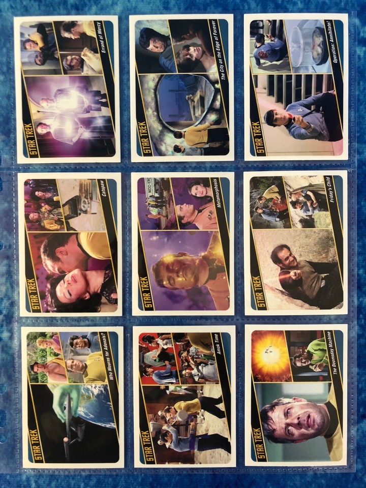 Star Trek TOS: The Captain's Collection complete trading card base set ...