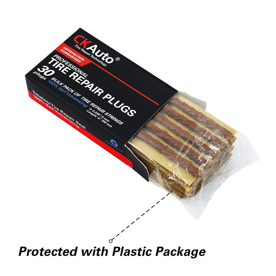 30pcs 4" Brown Tire Repair Strings Automotive Tool Tire Repair Plugs ...