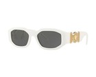 NWT Versace Sunglasses Unisex VE4361 401/87 White w/ Dark Grey 53mm NIB ...