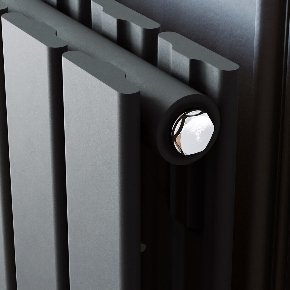 Vertical Radiator 1800 Double Anthracite Grey Flat Panel Tall Upright ...