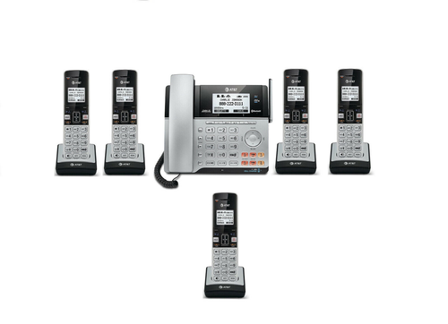 AT&T TL86103 2-Line Corded/Cordless Answering System with 6 Handsets | eBay