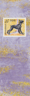 Dog Series #100 - Germany Postage, decorative paper, laminated bookmark ...